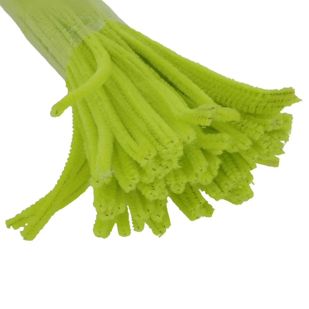 Pipe Cleaner Plain 100pcs (F. Green) – Furxotic